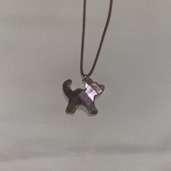 Swarovski | Jewelry | Vintage Swarovski Pink Cat Crystal Necklace ...